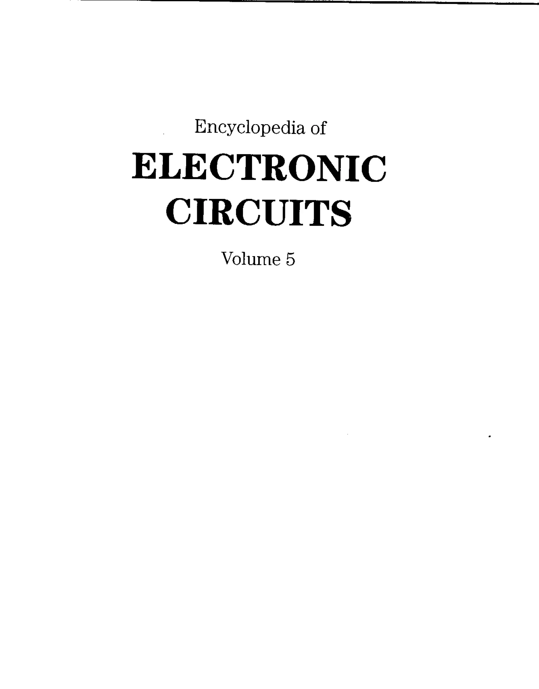 Textbook encyclopedia of electronic circuits - vol 5 | PDF