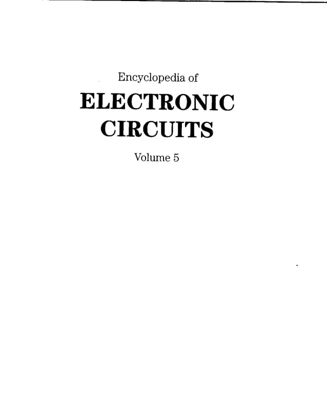 Textbook encyclopedia of electronic circuits - vol 5 | PDF