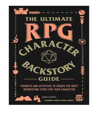 textbook$ The Ultimate RPG Character Backstory Guide: Prompts and ...