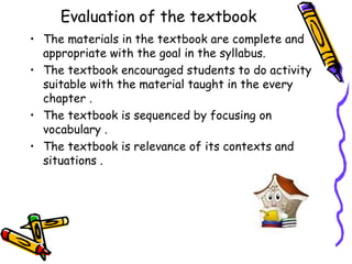 Textbook analysis | PPT