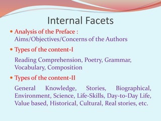 Textbook analysis understanding | PPT