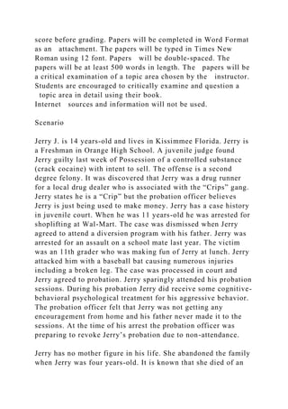 TextbookChampion, D. (2010). The Juvenile justice system .docx