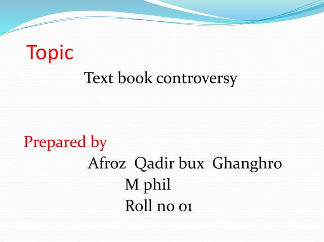 Textbook controversy | PPT