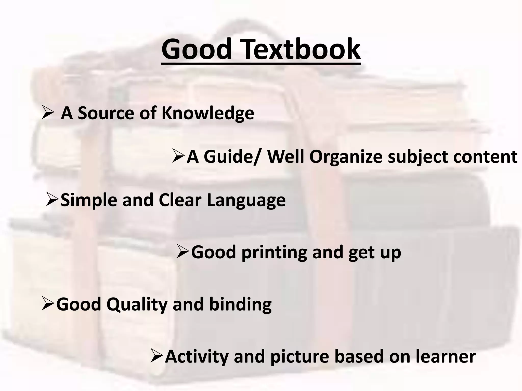 Textbook analysis: criteria and its application | PPTX