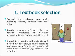 Textbook evaluation in EFL/ESL | PPT