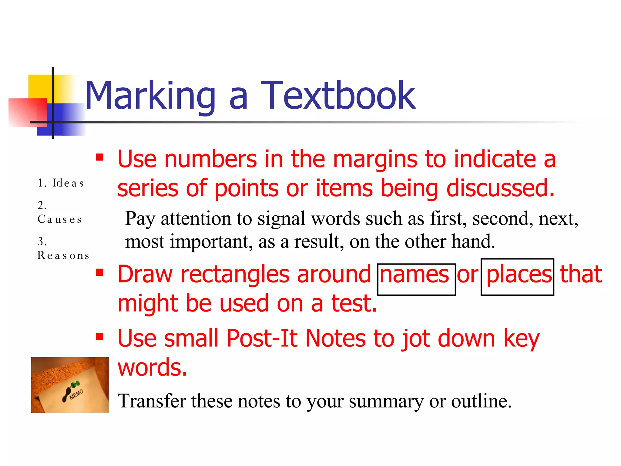 Textbook Highlighting and Marking | PPT