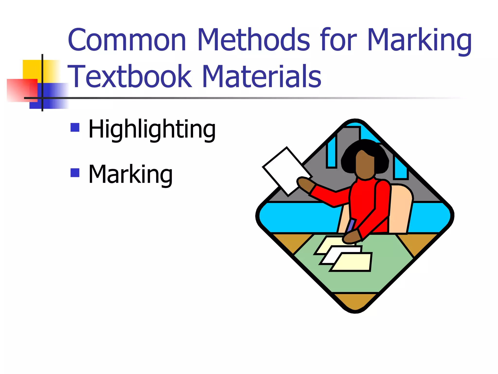 Textbook Highlighting and Marking | PPT
