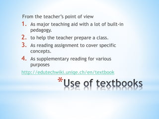 Textbook analysis | PPTX