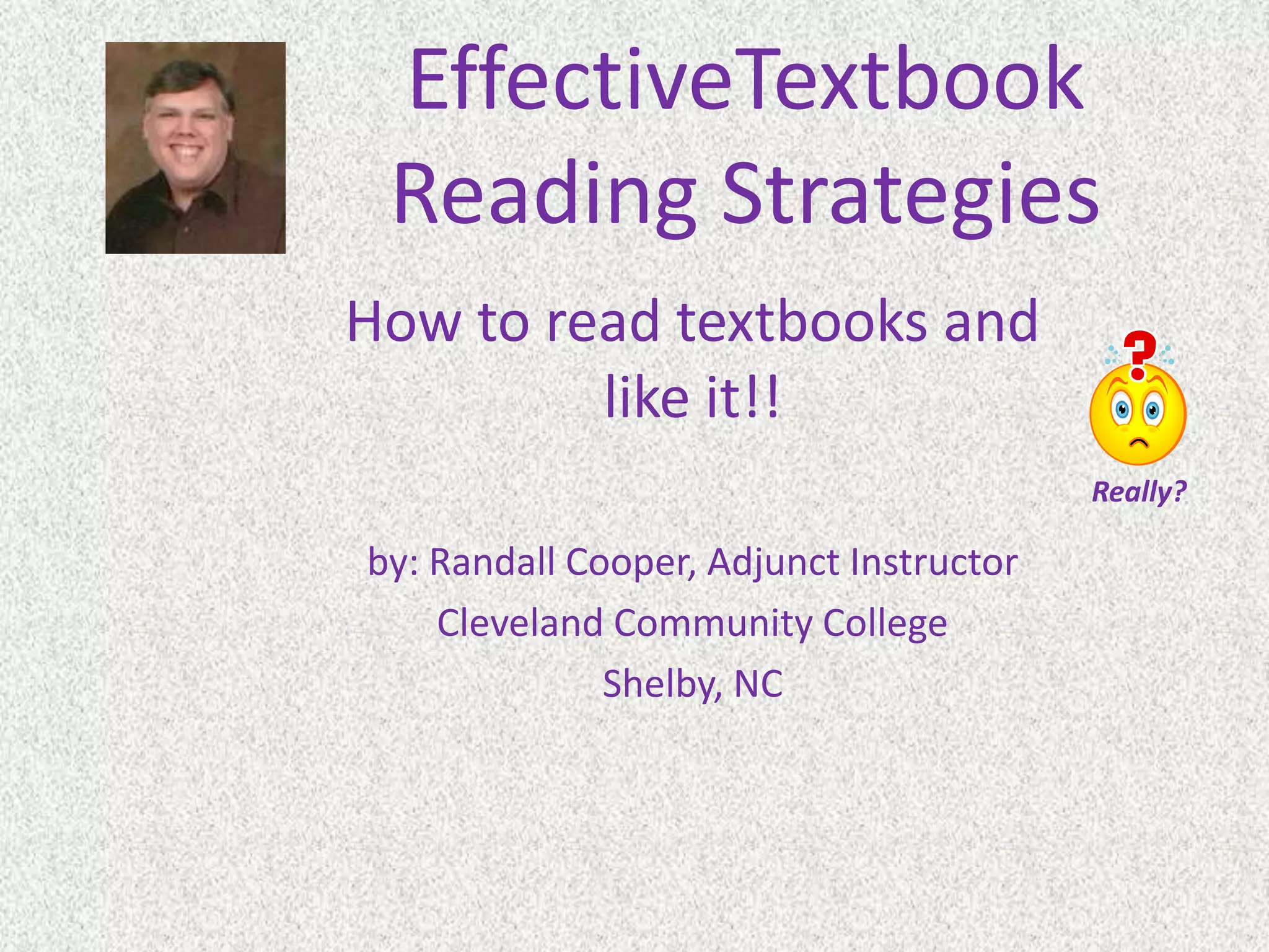 Textbook reading strategies | PPT
