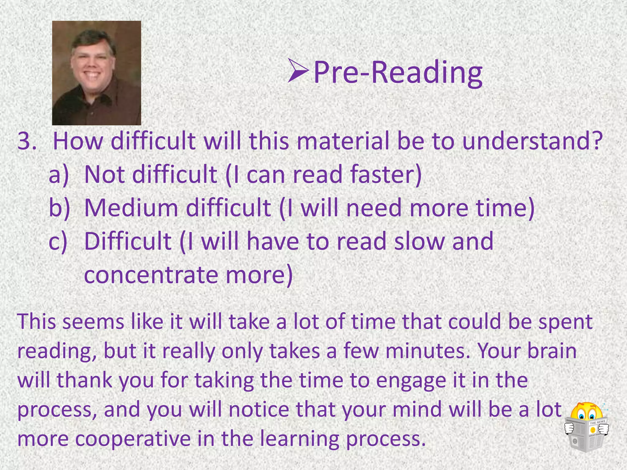 Textbook Reading Strategies Ppt