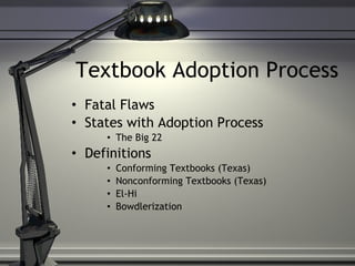 Textbooks | PPT