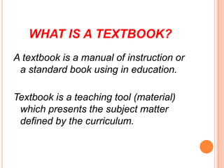 Textbooks...(eulicer) | PPTX