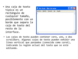 Cajas de texto | ODP