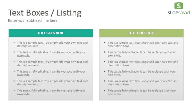 Text Boxes Diagrams Google Slides Presentation Template - SlideSalad | PPT