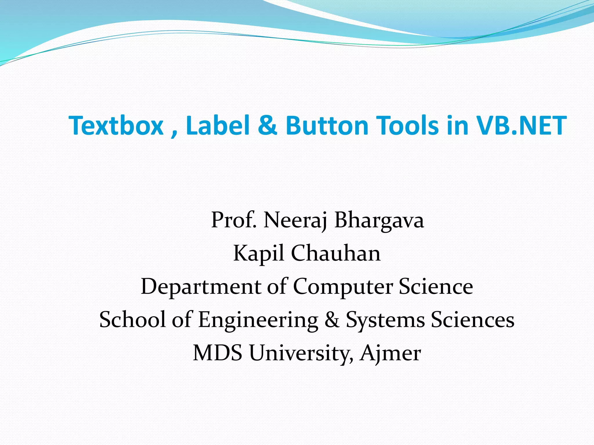 Textbox n label | PPT | Computing | Technology & Computing