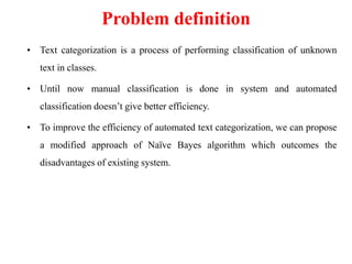 Text categorization | PPT