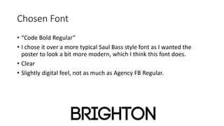 Choosing my font | PPTX
