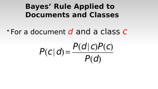 Introduction to text classification using naive bayes | PDF