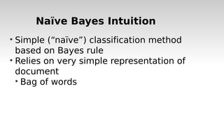 Introduction to text classification using naive bayes | PDF