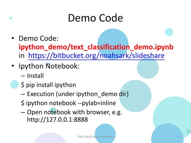 Text Classification In Python Using Pandas Scikit Learn Ipython Notebook And Matplotlib Ppt
