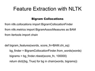 Statistical Machine Learning for Text Classification with scikit-learn and NLTK | PPT
