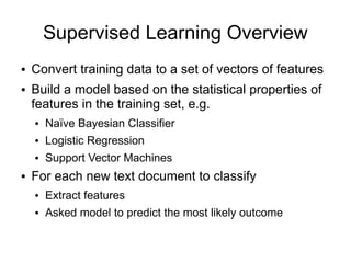 Statistical Machine Learning for Text Classification with scikit-learn and NLTK | PPT