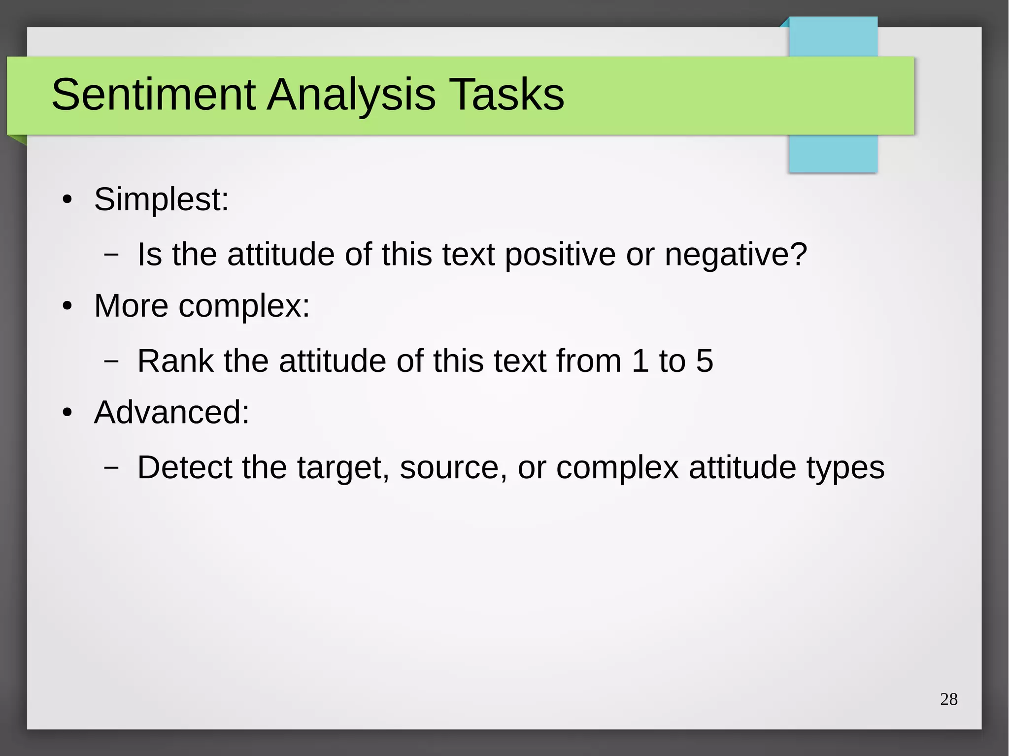 Text classification & sentiment analysis | PPT
