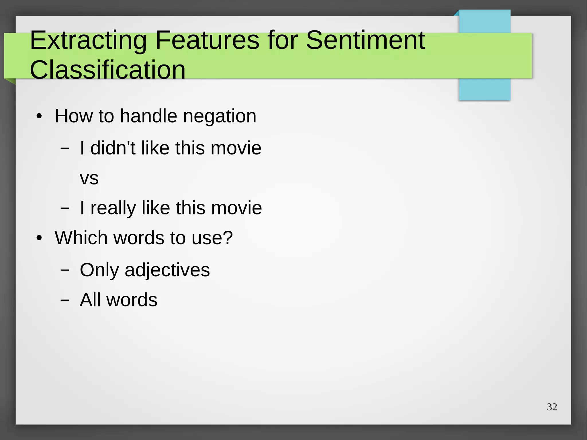 Text classification & sentiment analysis | PPT
