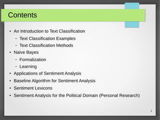 Text classification & sentiment analysis | PPT