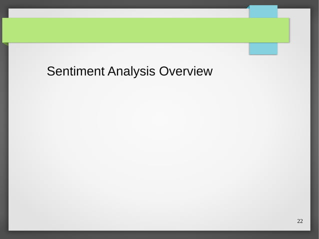 Text classification & sentiment analysis | PPT