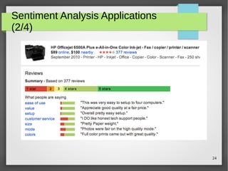 Text classification & sentiment analysis | PPT
