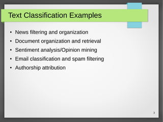 Text classification & sentiment analysis | PPT
