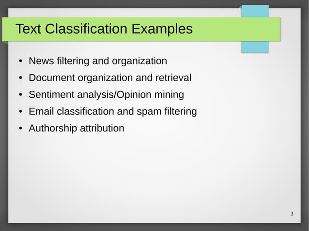 Text classification & sentiment analysis | PPT