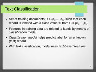 Text classification & sentiment analysis | PPT