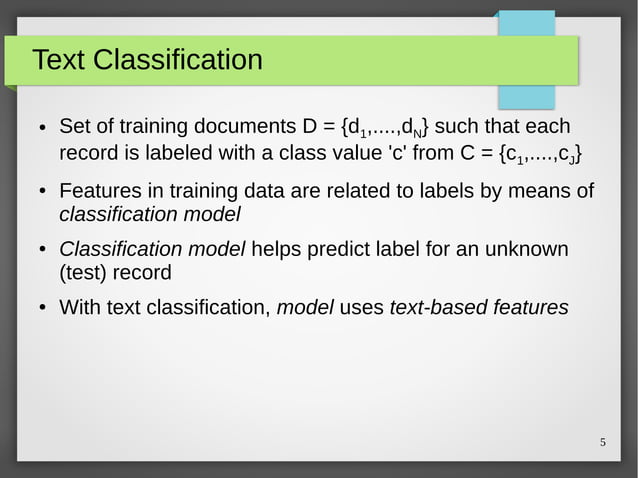 Text classification & sentiment analysis | PPT