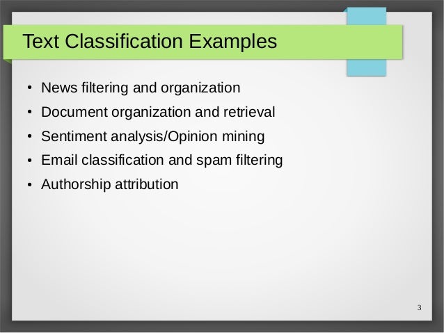 Text classification & sentiment analysis Text classification & sentiment analysis
