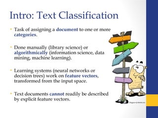 Text classification using Text kernels | PPT | Web Development | Internet