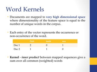 Text classification using Text kernels | PPT