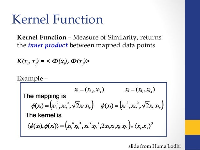 Text classification using Text kernels
