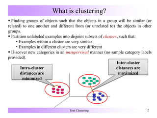 Text clustering | PPT