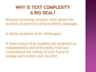 Text Complexity 7-12 | PPSX