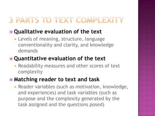 Text Complexity 7-12 | PPSX