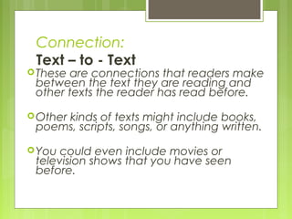 Text connections | PPT | Books and Literature
