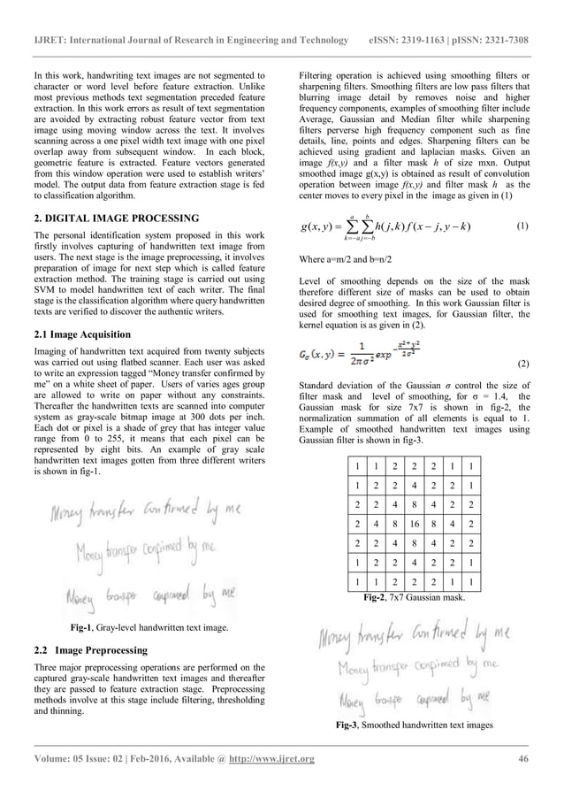 Text Content Dependent Writer Identification Pdf Desktop Publishing Computer Software And
