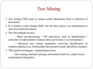 Text data mining1 | PPTX