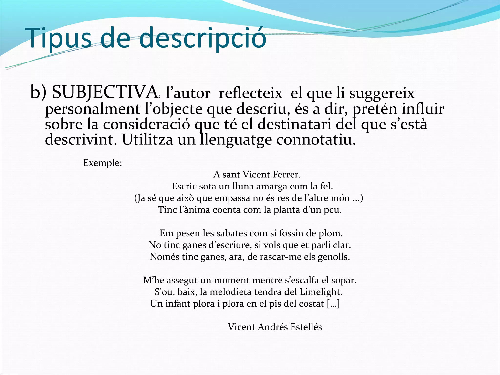 Text descriptiu | PPT