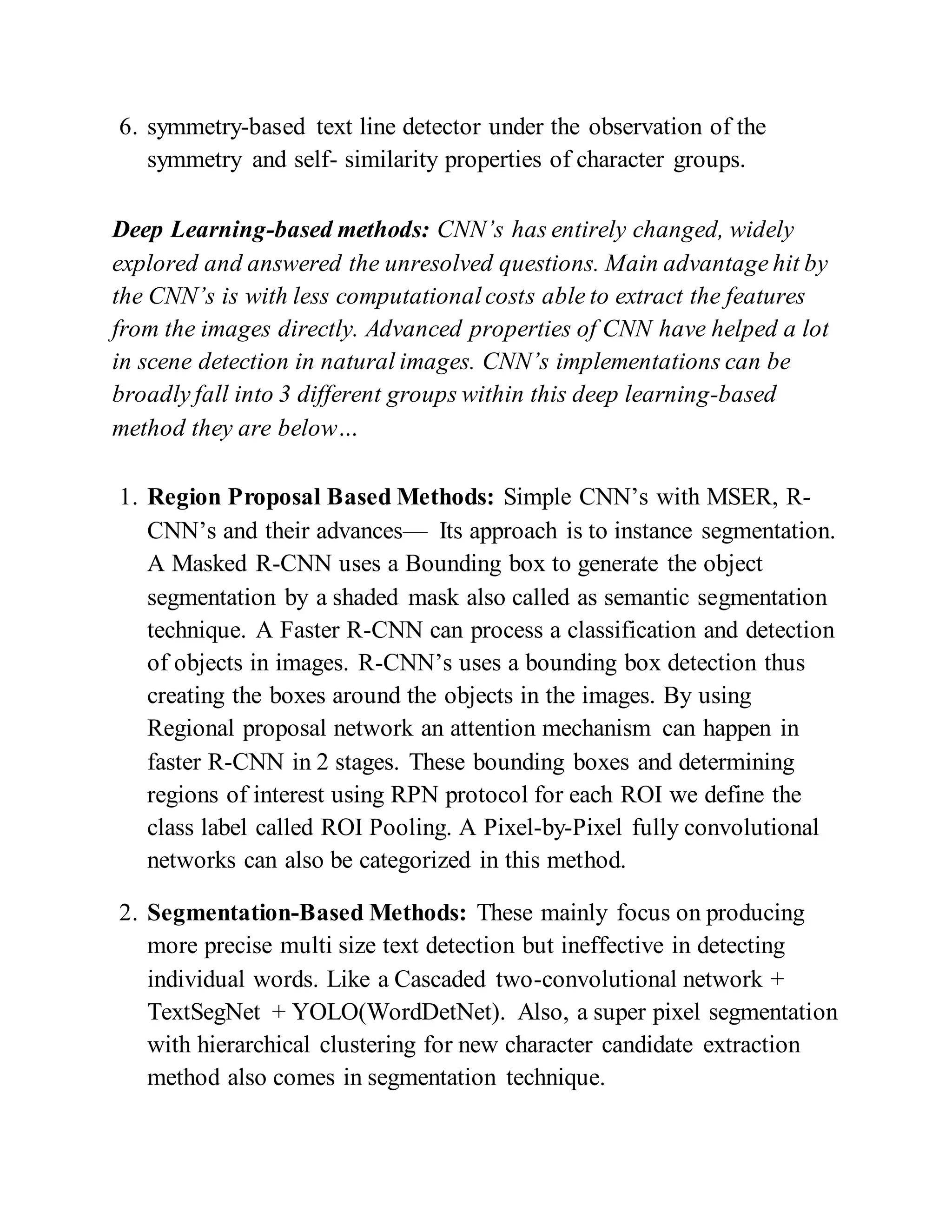 Scene Text Detection In Images A Deep Learning Survey Docx