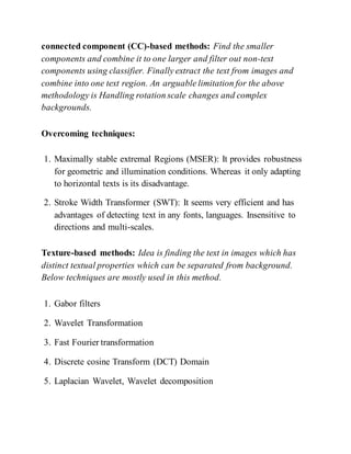 Scene Text detection in Images-A Deep Learning Survey | DOCX