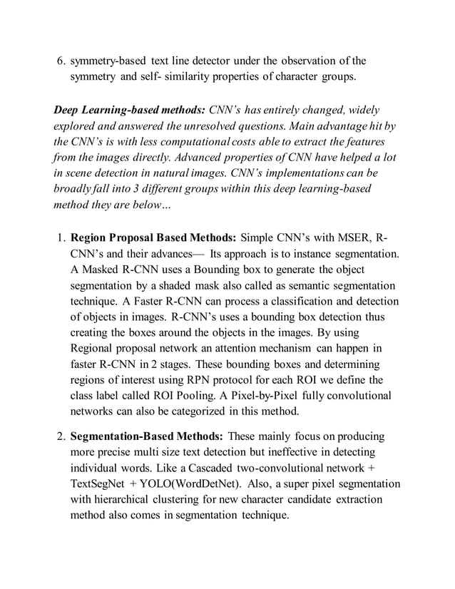 Scene Text detection in Images-A Deep Learning Survey | DOCX