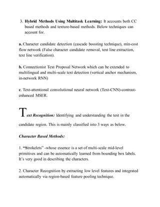 Scene Text detection in Images-A Deep Learning Survey | DOCX